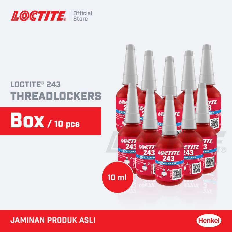 Jual Henkel LOCTITE 243 THREADLOCKER Lem Baut 10 ml Box di Seller LOCTITE Indo Official Store ...