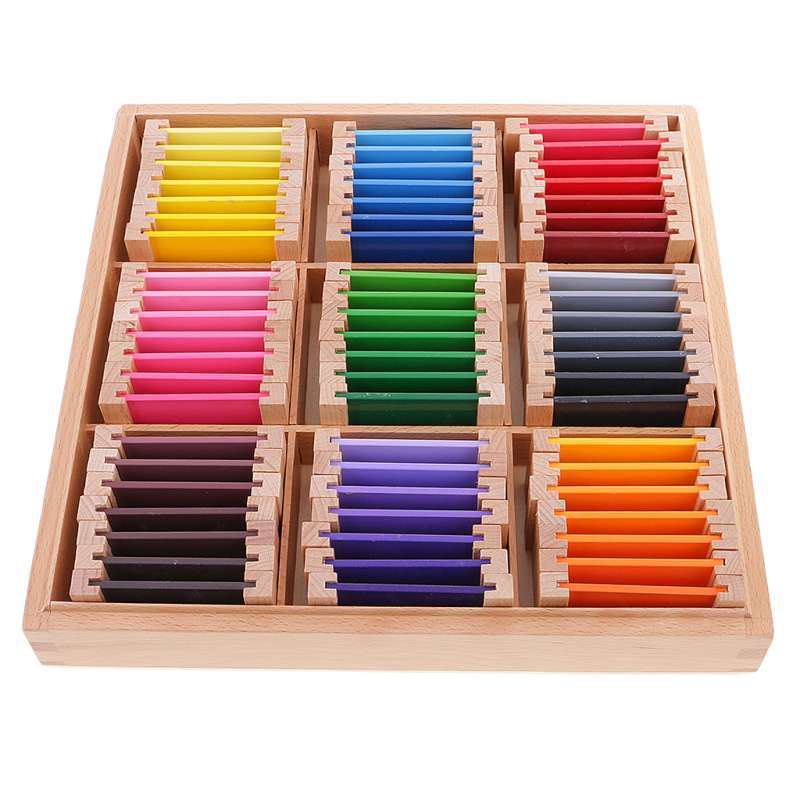 Jual Montessori Material Learning Color Box Big Wooden Preschool ...
