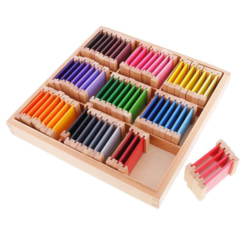 Jual Montessori Material Learning Color Box Big Wooden Preschool ...