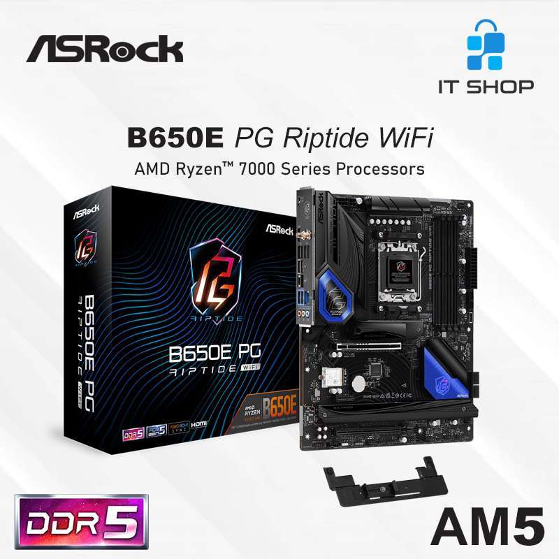 Jual Asrock B650E PG Riptide WiFi AM5 DDR5 di Seller IT Shop Official ...