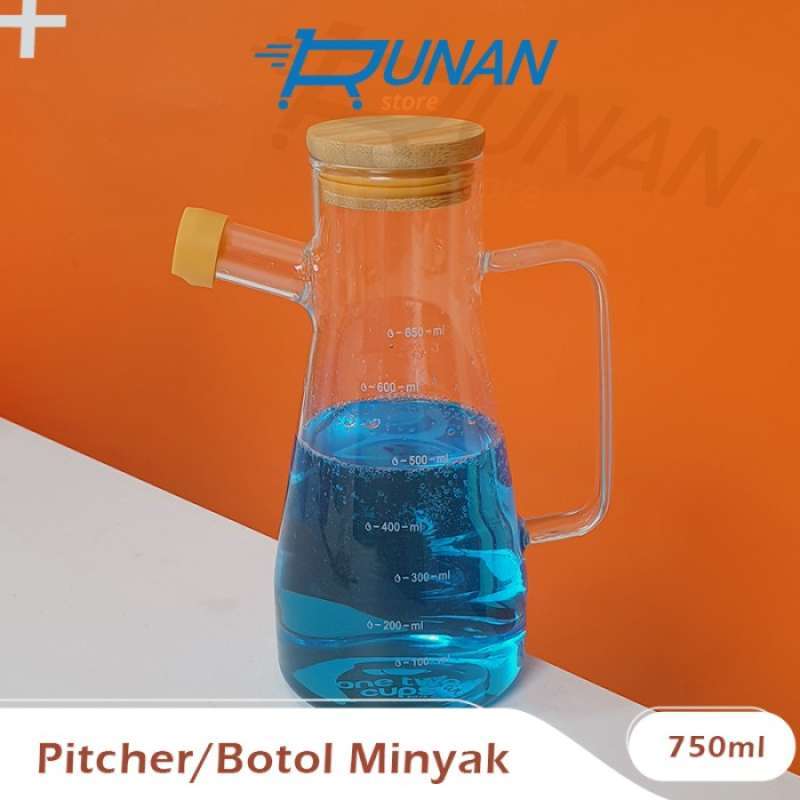 Jual Jug Pitcher Minuman Unik - Botol Minyak Kaca 750ml Olive Oil ...