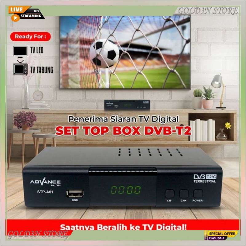 Promo Set Top Box Tv Digital Advance Stp-A01 Full Hd 1080Ppenerima ...
