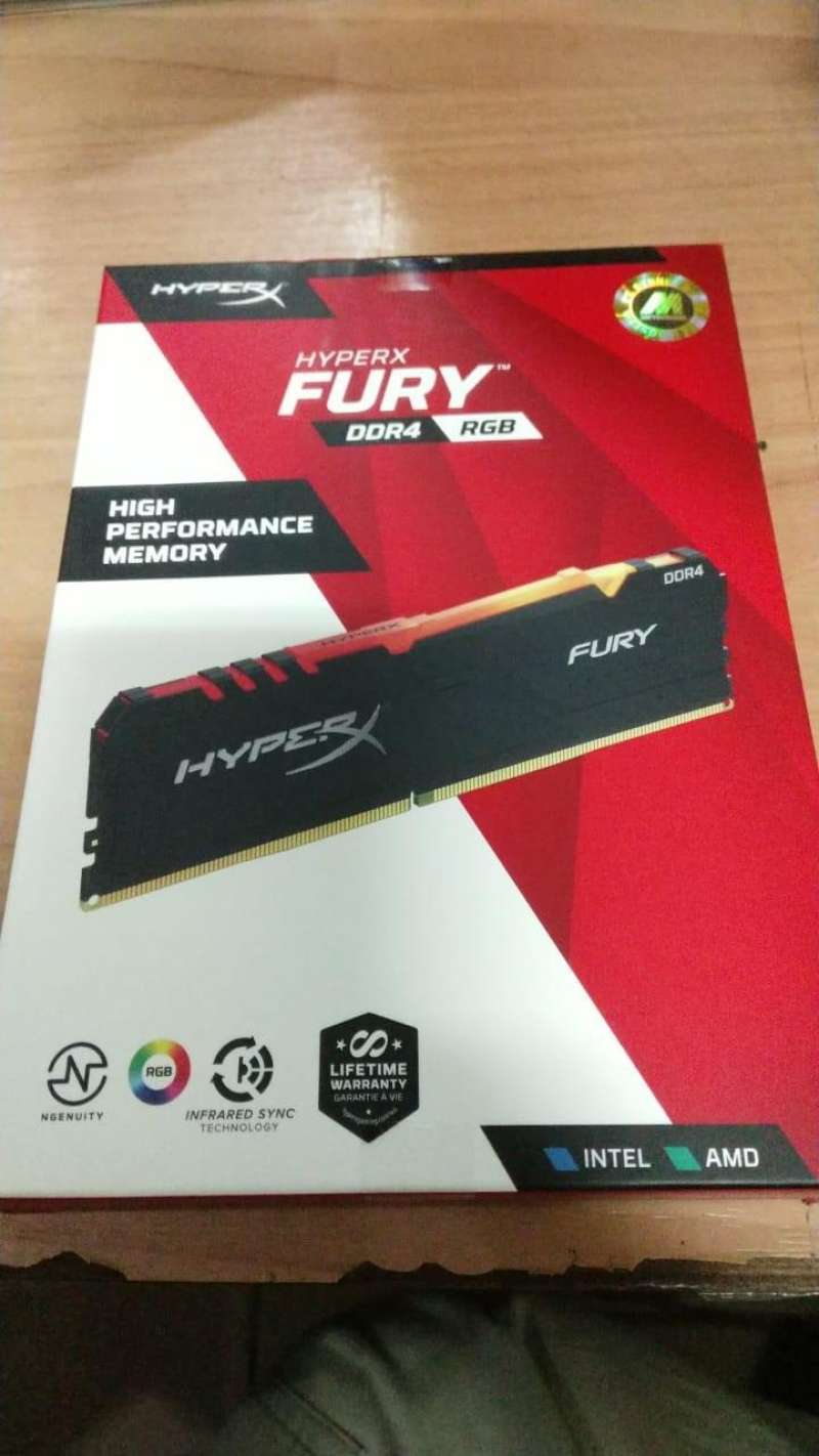 Jual Kingston HyperX FURY RGB 16GB PC25600 32000MHz DDR4 HX432C16FB3AK2/16 di Seller TF COM ...