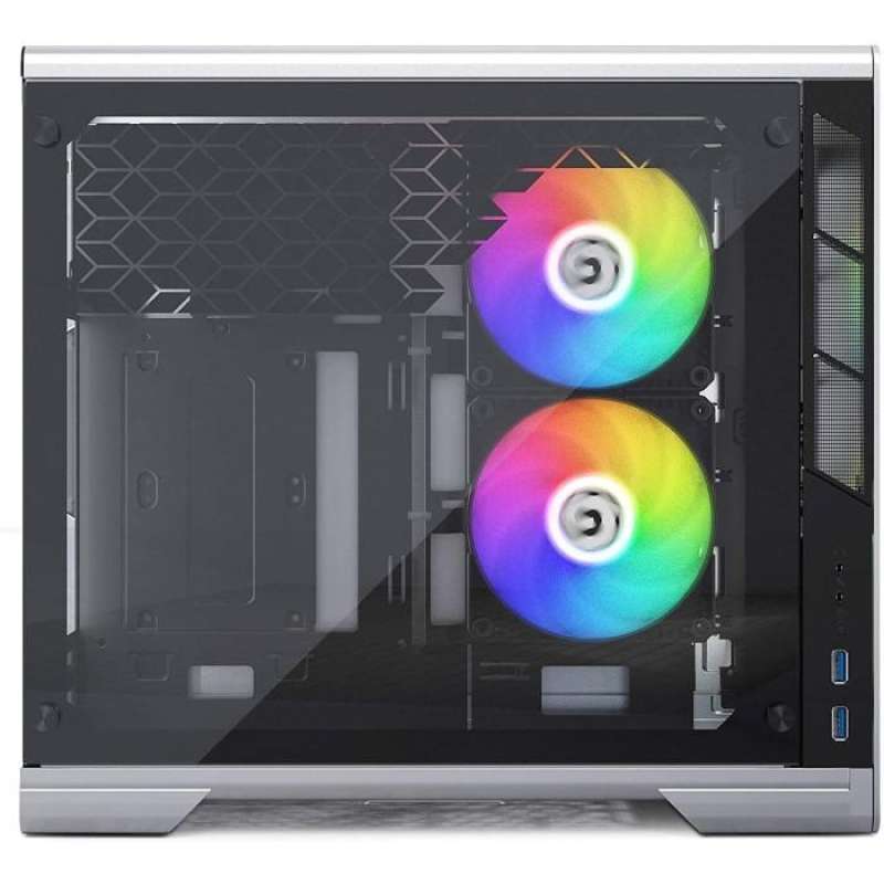 Jual Magnium Gear Neo Mini V2 Silver Tempered Glass Mini Itx Computer ...