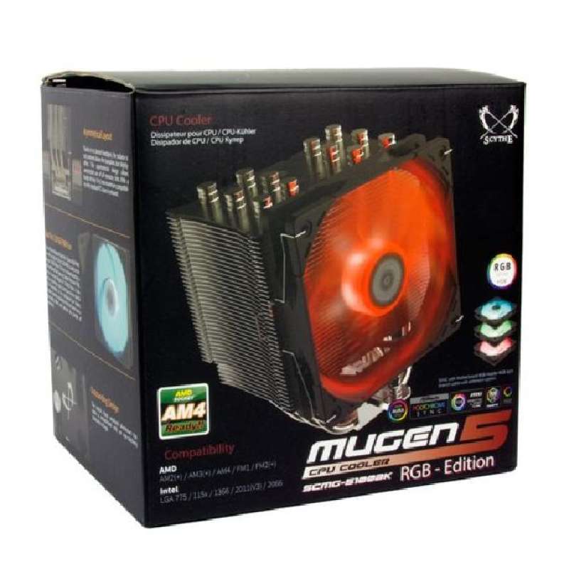 Jual SCYTHE MUGEN 5 ARGB BLACK 120mm Fans + Controller CPU Cooler INTEL ...