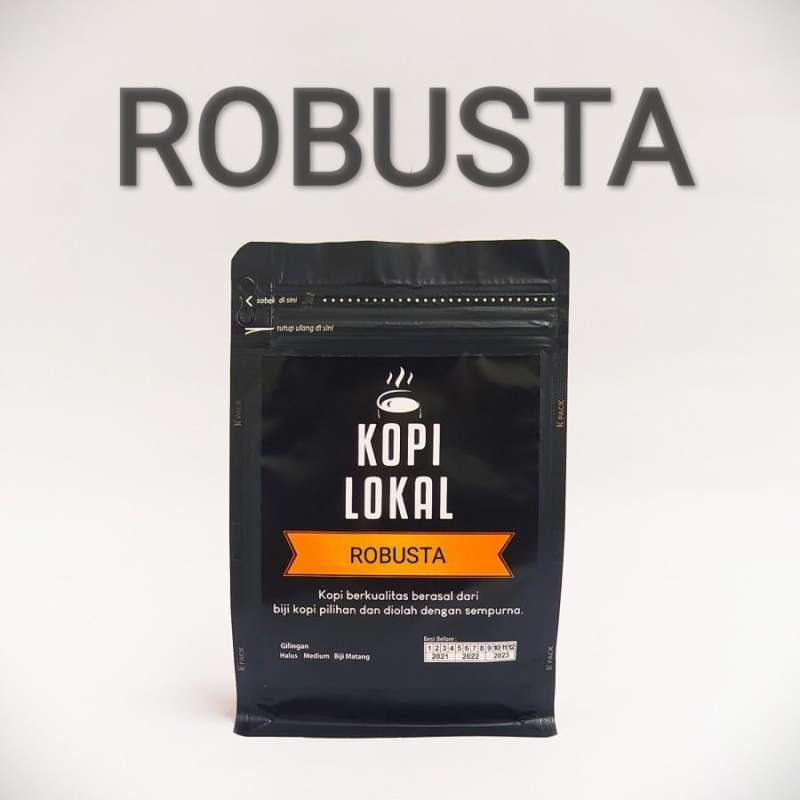 Jual KOPI LOKAL (ROBUSTA) - PREMIUM COFFEE 200gr - Giling Medium ...