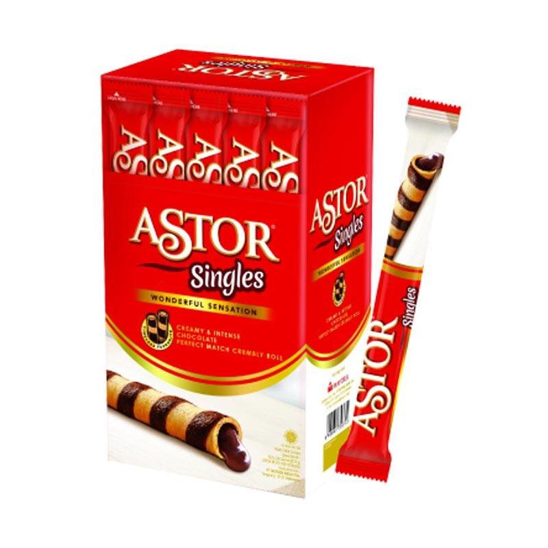 Jual ASTOR Singles Chocolate Wafer [16 g/ 1 Box 20 pcs] di Seller ...