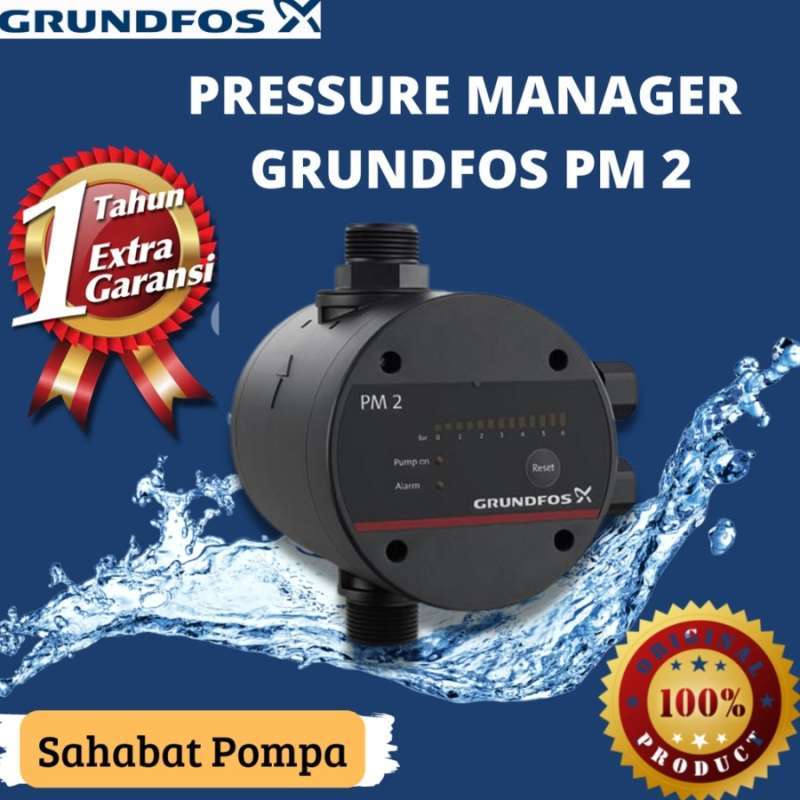 Jual Mesin Pompa Listrik Pendorong Tekanan Air GRUNDFOS PM 2 Pump Water ...