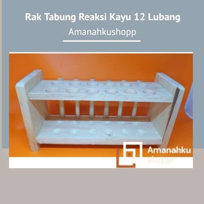 Jual Rak Tabung Reaksi Kayu 12 & 24 Lubang di Seller Albinka Store ...