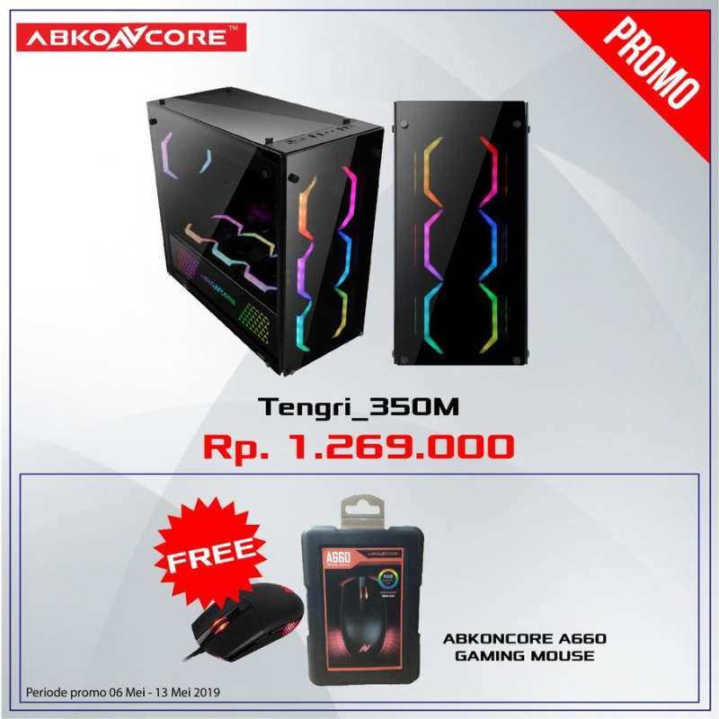 Jual ABKONCORE TENGRI 350M RGB GAMING CASE BONUS GAMING MOUSE di Seller TF COM - Mangga dua ...