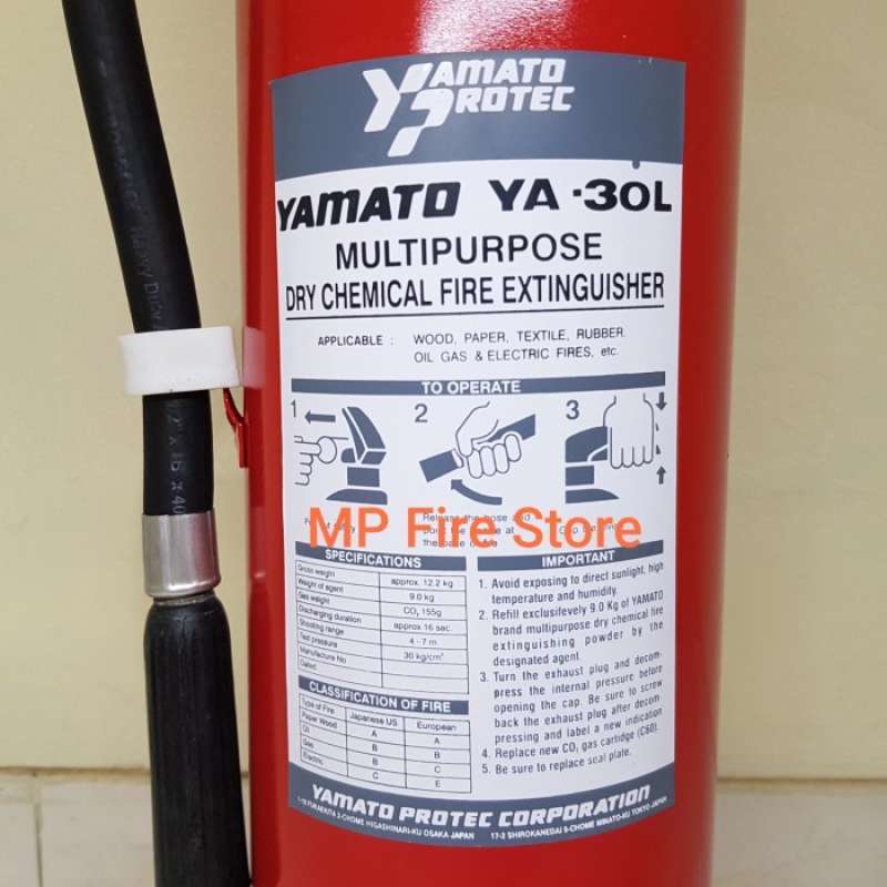 Promo Apar Yamato Ya 30l 9 Kg (abc Dry Powder) 9kg Tabung Pemadam Api Ya-30l Diskon 2% Di Seller ...