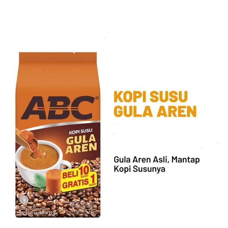 Jual KOPI SUSU GULA AREN ABC 27GR HALAL di Seller LatteBless Official ...