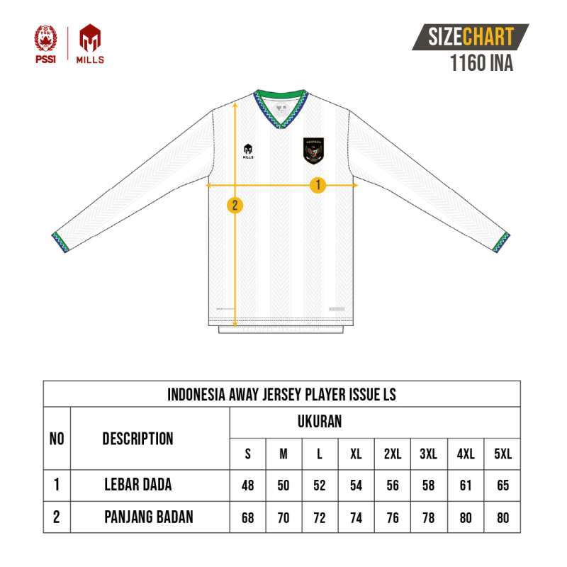 Promo Mills Timnas Indonesia Jersey Away Player Issue Long Sleeve ...