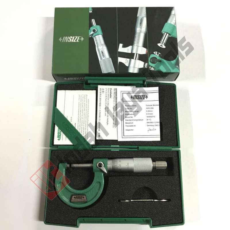 Promo INSIZE 3202-25A Micrometer Outside 0 - 25 x 0.01 mm - Mikrometer ...