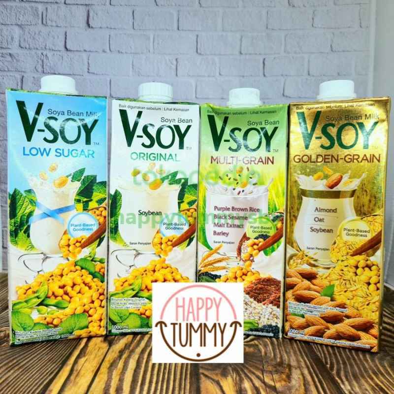 Jual vsoy golden multi grain low sugar 1L susu kedelai soy milk di ...