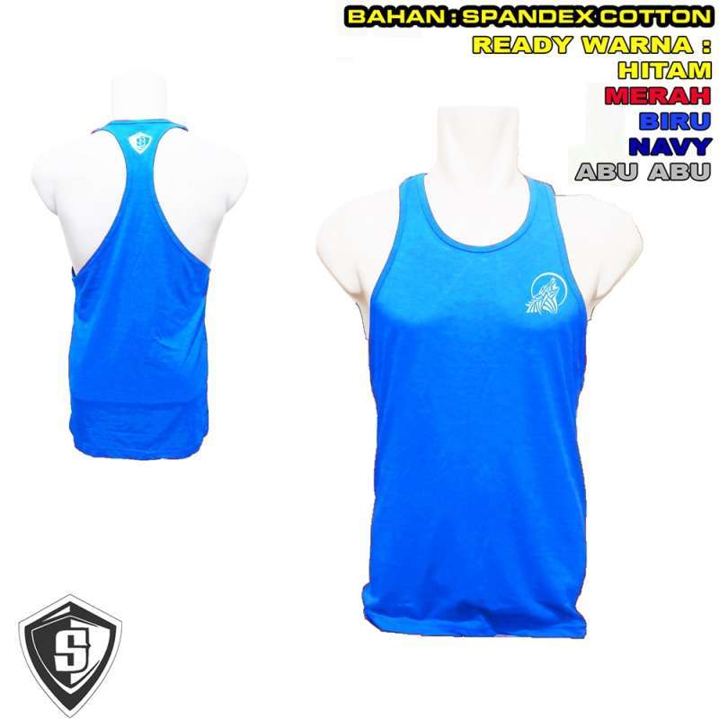 Promo Singlet Gym tali kecil musclefit Lone Wolf Serigala Press body - M Diskon 16% di Seller ...