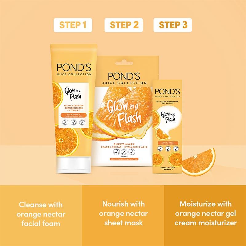 Promo Pond's Juice Collection Orange Nectar + Vit C Moisturizer [20 G ...