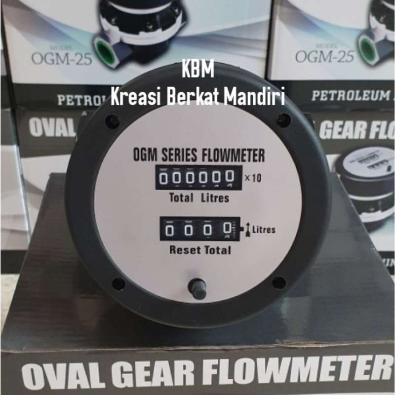 Promo OGM-25 ANALOG 1 INCH / FLOW METER OGM-25 (1 INCH) OVAL GEAR FLOWMETER Diskon 1% di Seller ...