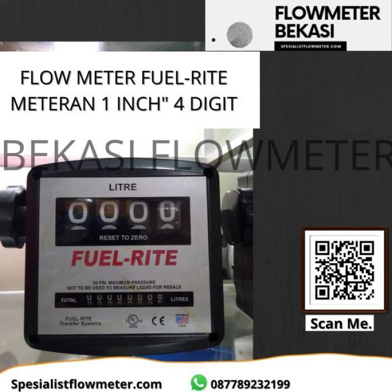Promo Flowmeter Fuel-Rite 1 inch 4 Digit Murah Diskon 2% di Seller ...