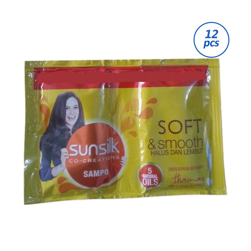 Jual SUNSILK Soft And Smooth Shampoo [10 mL/12 Sachet] KUNING di Seller ...