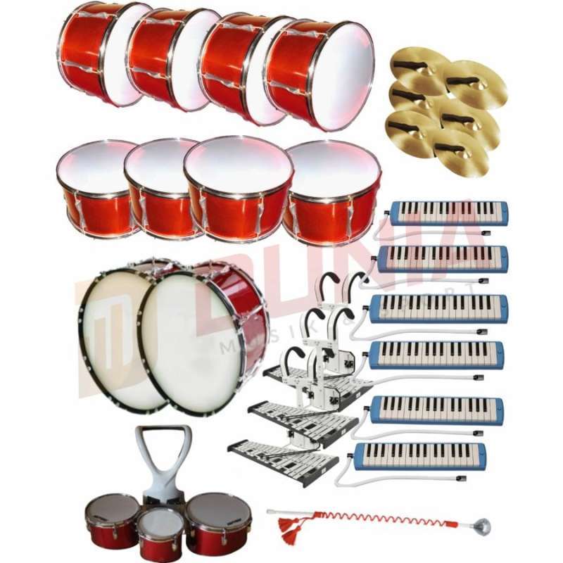 Jual Paket Drumband SD 24 Pemain / Alat Marching Band Lokal / Drumband ...