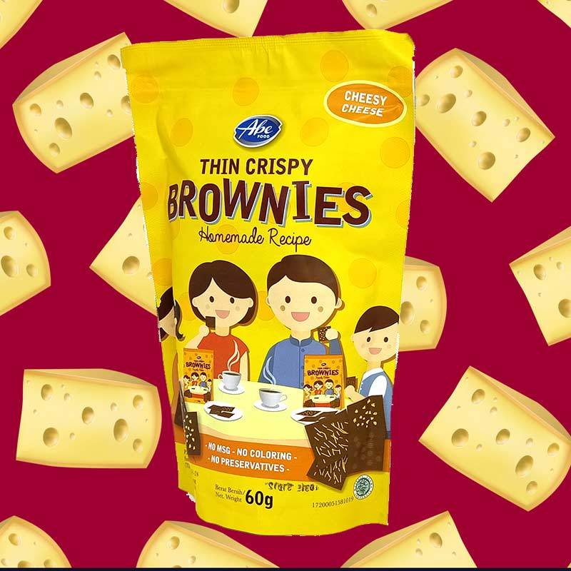 Jual ABE FOOD Thin Crispy Brownies Rasa Cheesy Cheese Snack di Seller ...