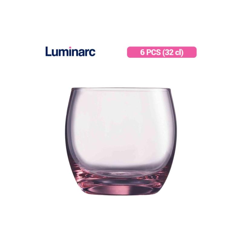 Jual Luminarc Gelas Minum Salto Pink Tumbler FB 32 6 Pcs di Seller ...