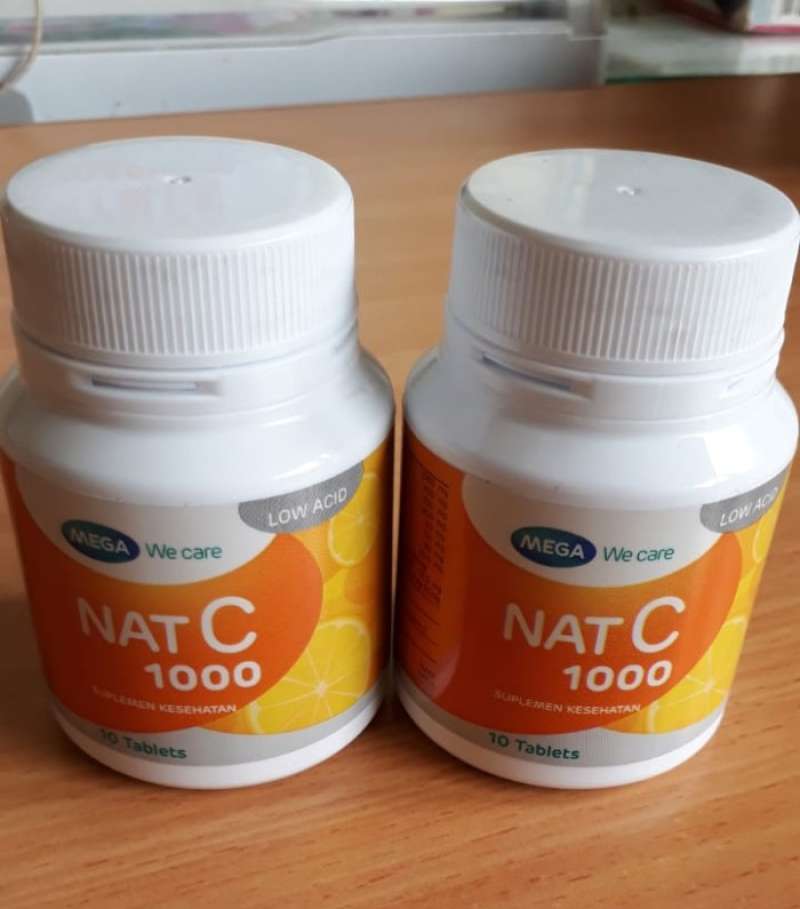 Jual Bulan Ini Aja Kak! Nat C 1000Mg Isi 10 Tablet Mega We Care Bulan ...