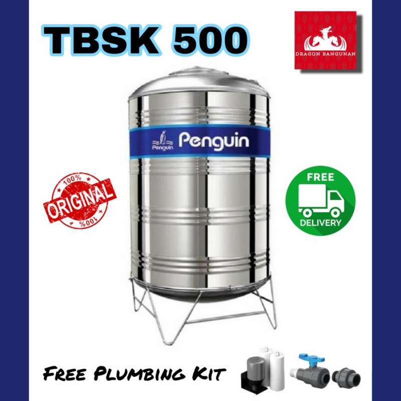 Jual Penguin TBSK 500 Liter - Toren Air Tangki Air Stainless Penguin ...