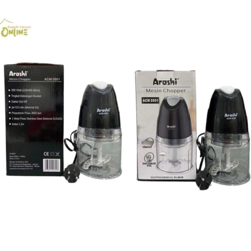Jual ARASHI Chopper Machine 0501 /Mesin Penggiling Bumbu dan Daging di ...