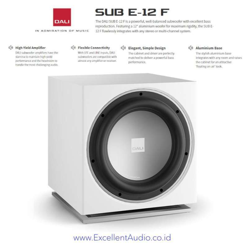 Jual Dali Sub E-12 F E12f E12 F 12 Active Subwoofer - Black Satin Di Seller Excellent Audio M2 ...