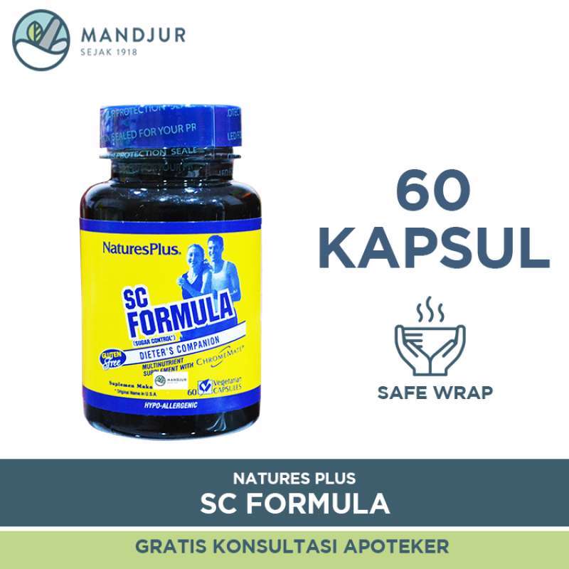 Jual Nature's Plus Sc Formula Suplemen Pengontrol Gula Darah [60 Kapsul ...