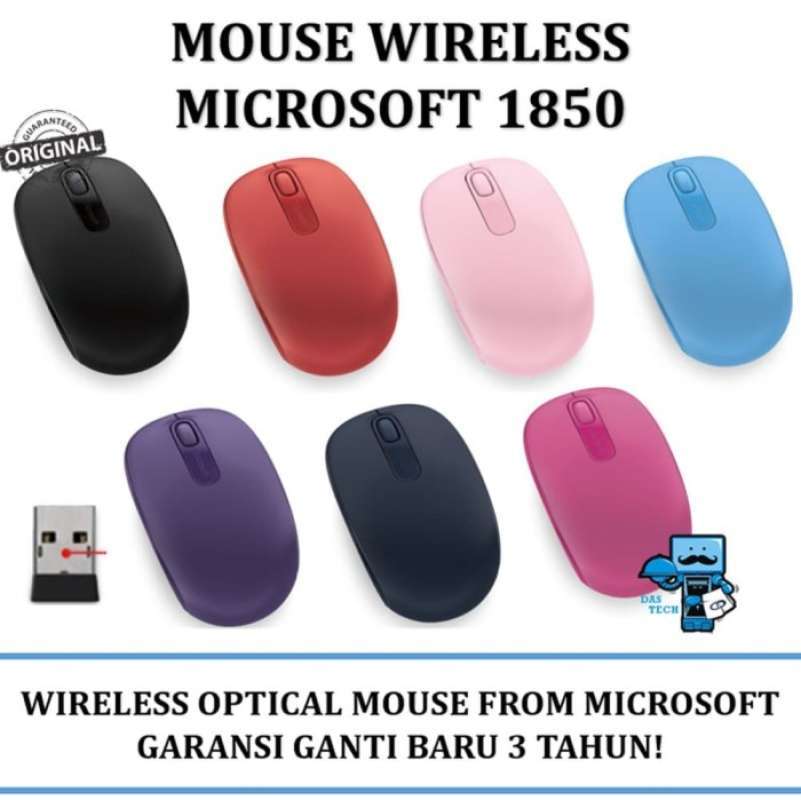 Jual Mouse Wireless Microsoft 1850 - Wireless Mobile Mouse 1850 ...