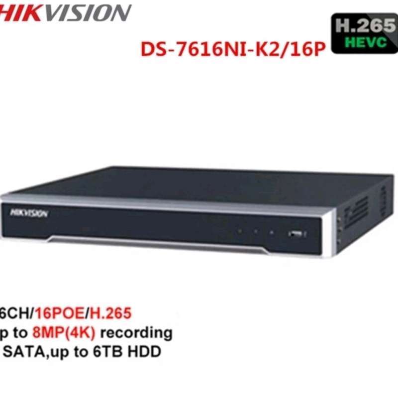 Jual NVR HIKVISION DS 7616NI-K2 / 16CH di Seller Prissy Shop - Kesawan, Kota Medan | Blibli