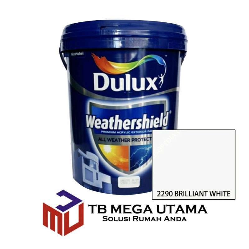 Jual Dulux Weathershield Brilliant White 20 Liter L Cat Tembok