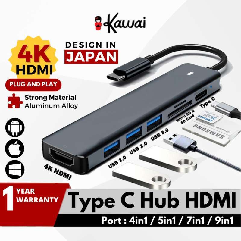 Promo Freebies - iKawai USB Hub Type C Hub 9 in 1 / 7 in 1 / 5 in 1 ...