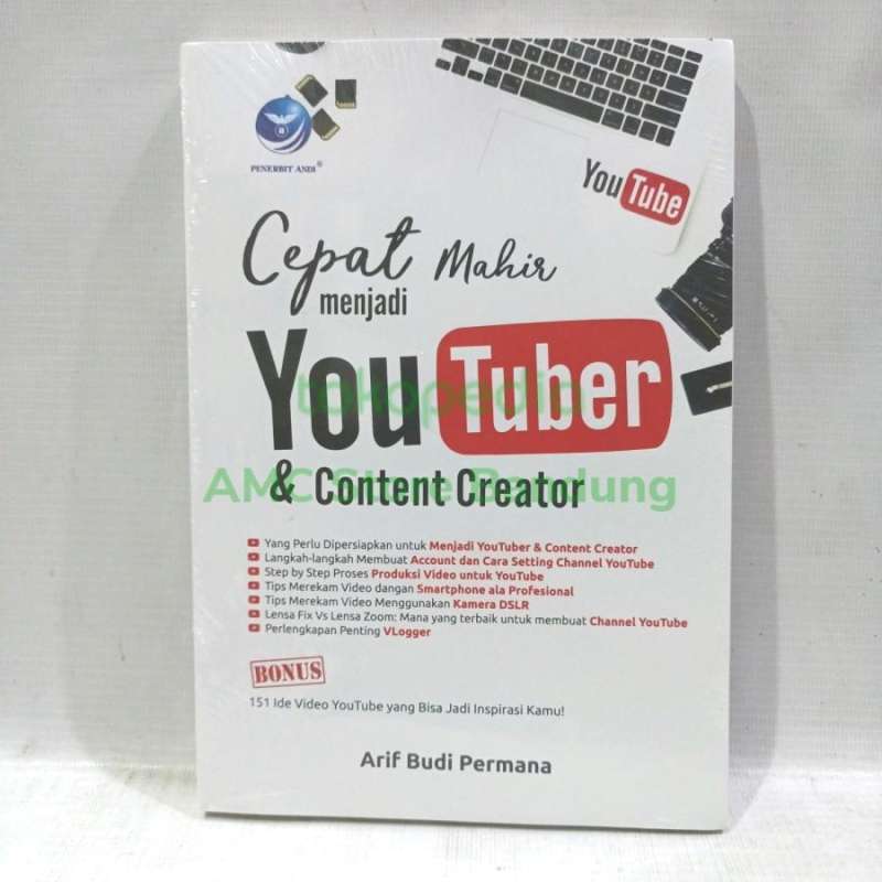 Jual Buku Cepat Mahir Menjadi Youtuber Dan Content Creator Original Di Seller Amc Book Store ...