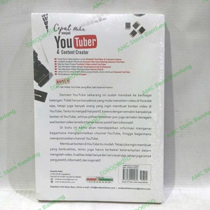 Jual Buku Cepat Mahir Menjadi Youtuber Dan Content Creator Original Di ...