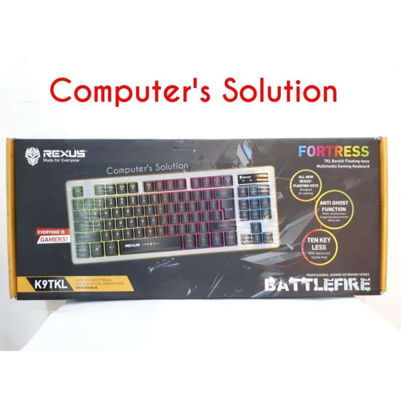 Jual KEYBOARD GAMING REXUS BATTLEFIRE K9TKL di Seller Computers ...
