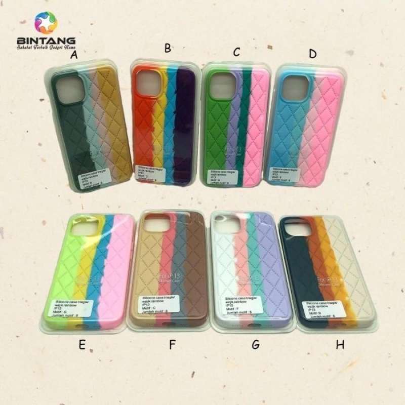 Jual Silicone Case Triangle Wajik Rainbow Untuk Iphone Promax P G Xr Di Seller Toko
