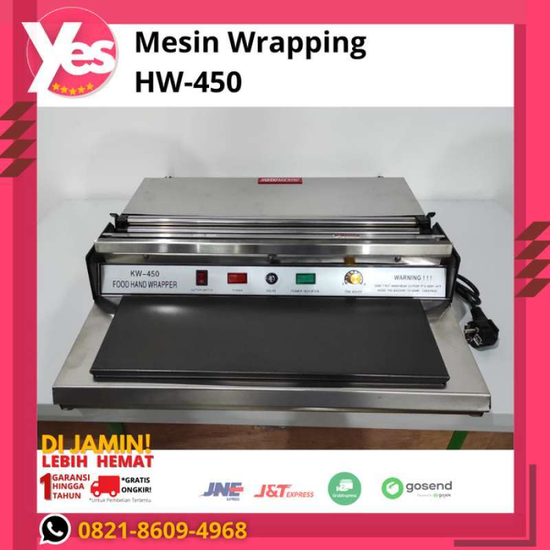 Jual alat wrapp plastik mesin wrapping/hand wrapping machine HW 450 di ...