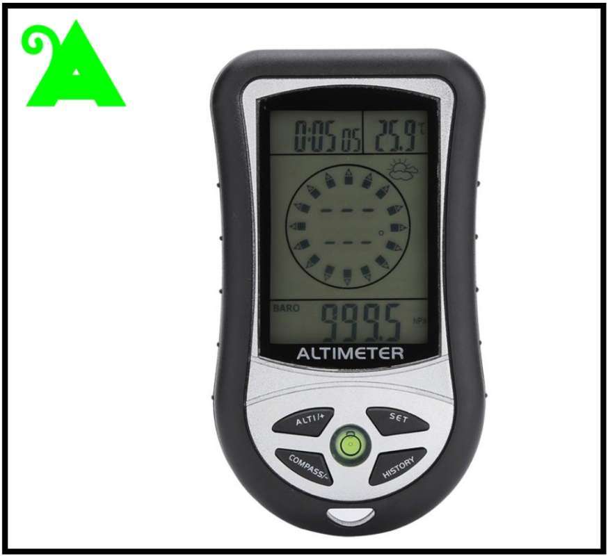 Jual Mini Digital Compass LCD 8 In 1 Function Altimeter Barometer ...