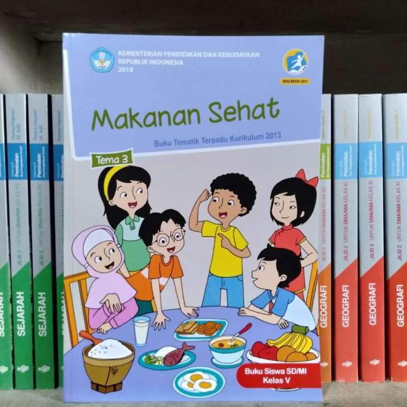 Jual Buku Paket Tematik Sd Kelas 5 Tema 3 Makanan Sehat Di Seller