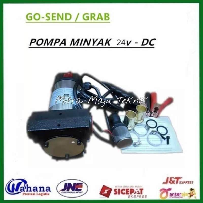 Jual Pompa Oli DC 24 Volt Pompa Pertamini Cairan Solar Dan Oli 24Volt ...