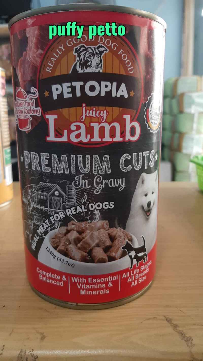 Jual Puffy Petto Makanan Anjing Petopia Premium Cuts 1.240 Kg Dog Food ...