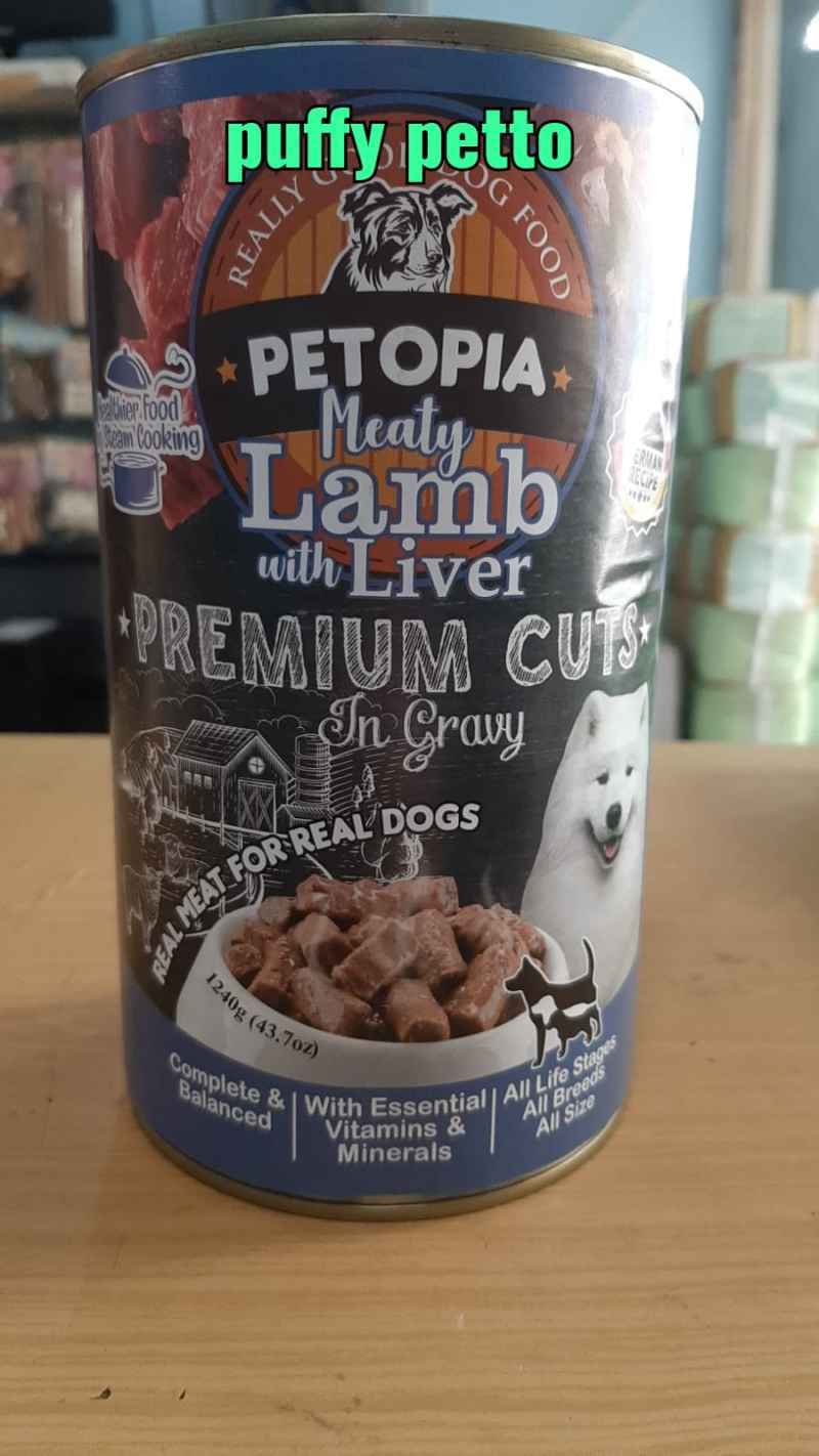 Jual Puffy Petto Makanan Anjing Petopia Premium Cuts 1.240 Kg Dog Food ...