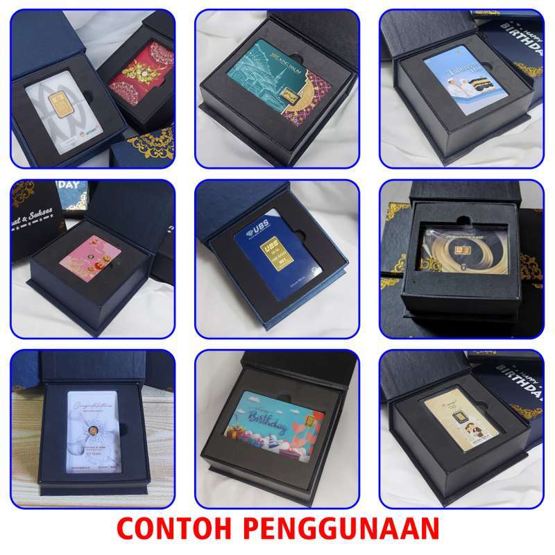 Jual Gift Box Emas Biru Kotak Kado Souvenir Hampers Untuk Berbagai ...