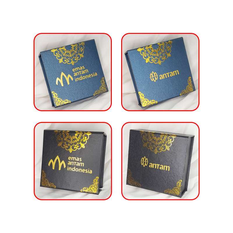 Jual Gift Box Emas Biru Kotak Kado Souvenir Hampers Untuk Berbagai ...