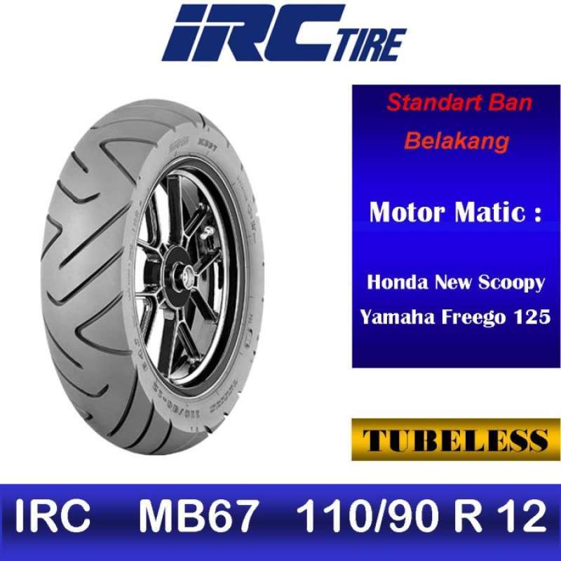 Promo BAN TUBLESS BELAKANG HONDA SCOOPY 110/90 RING 12 TUBELESS Diskon ...