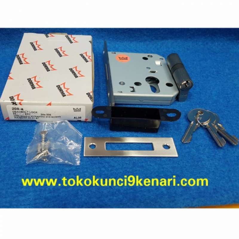 Promo Deadbolt Lock Dorma 208-a | Dead Lock Dorma Komplit Silinder ...